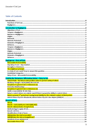 Tort Template - Exam Temp - TORTS TEMPLATE: NEGLIGENCE: P D Harm ...