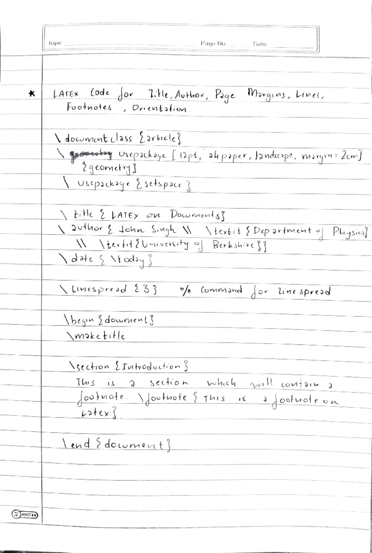 Introduction to LaTeX Typing Assignment - Bsc(H) Mathematics - Studocu