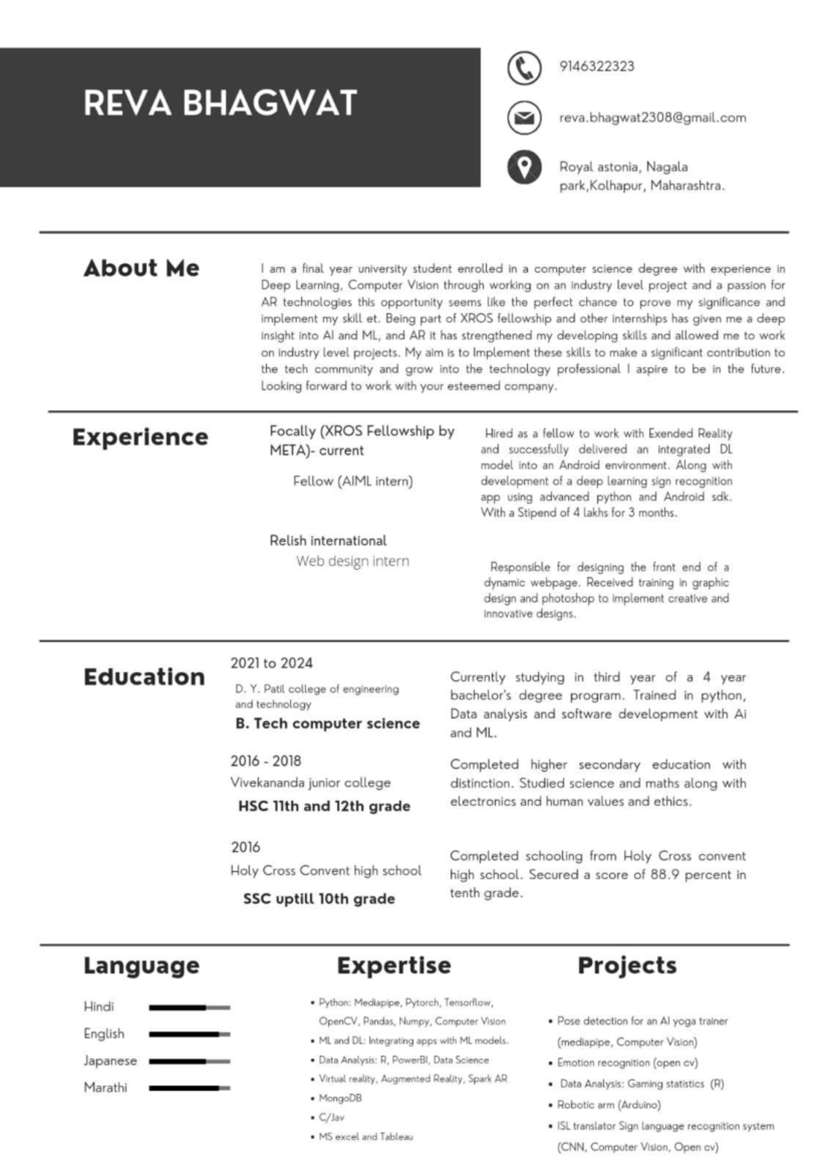 Resume Building Computer Engineering Studocu