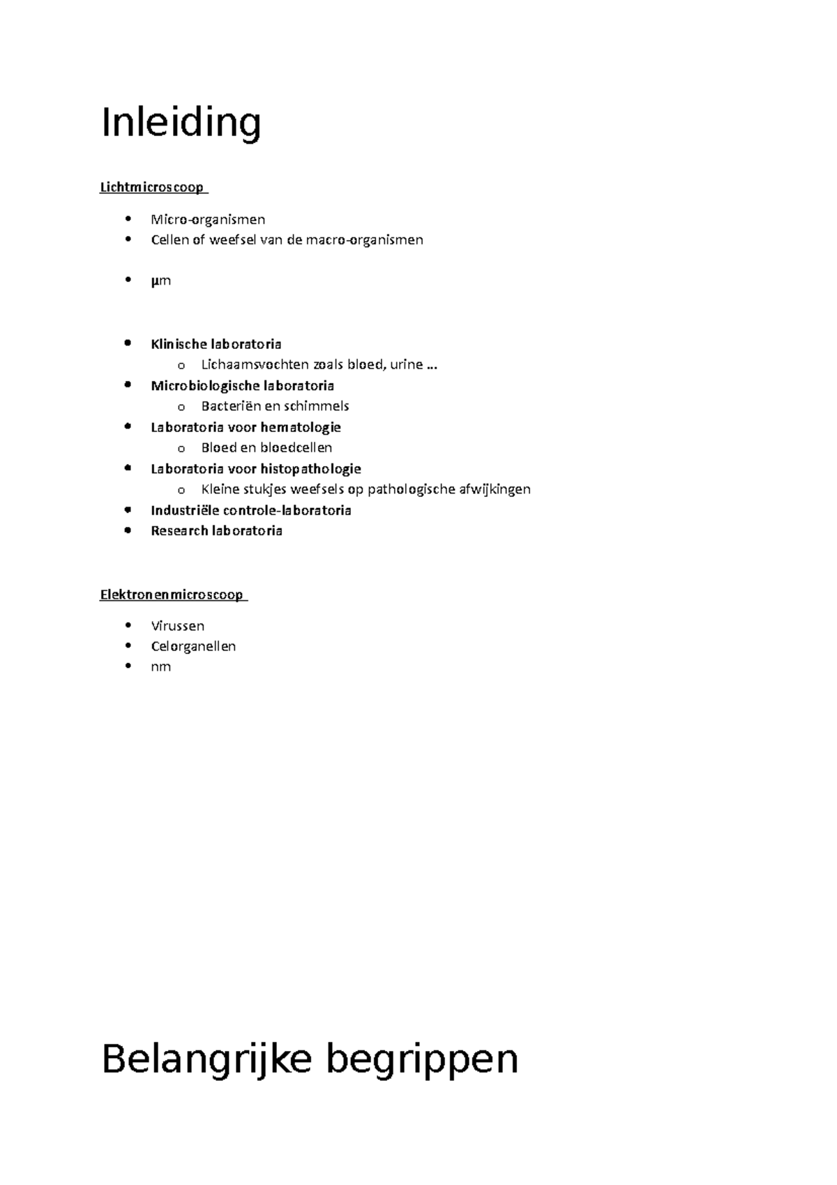 Klierweefsel en botweefsel samenvatting - Inleiding Lichtmicroscoop ...