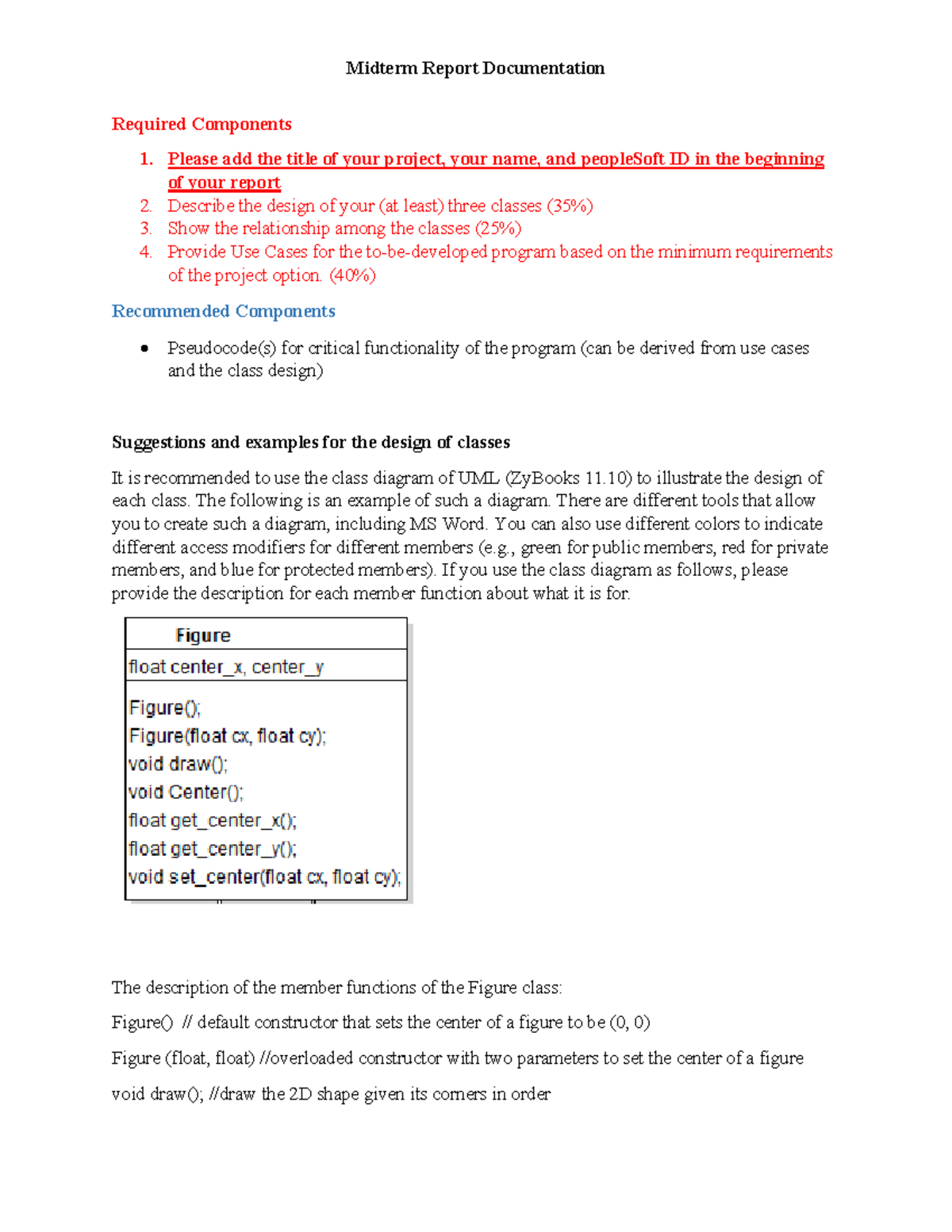 Midterm report - Professor Biediger - Required Components 1. Please add ...