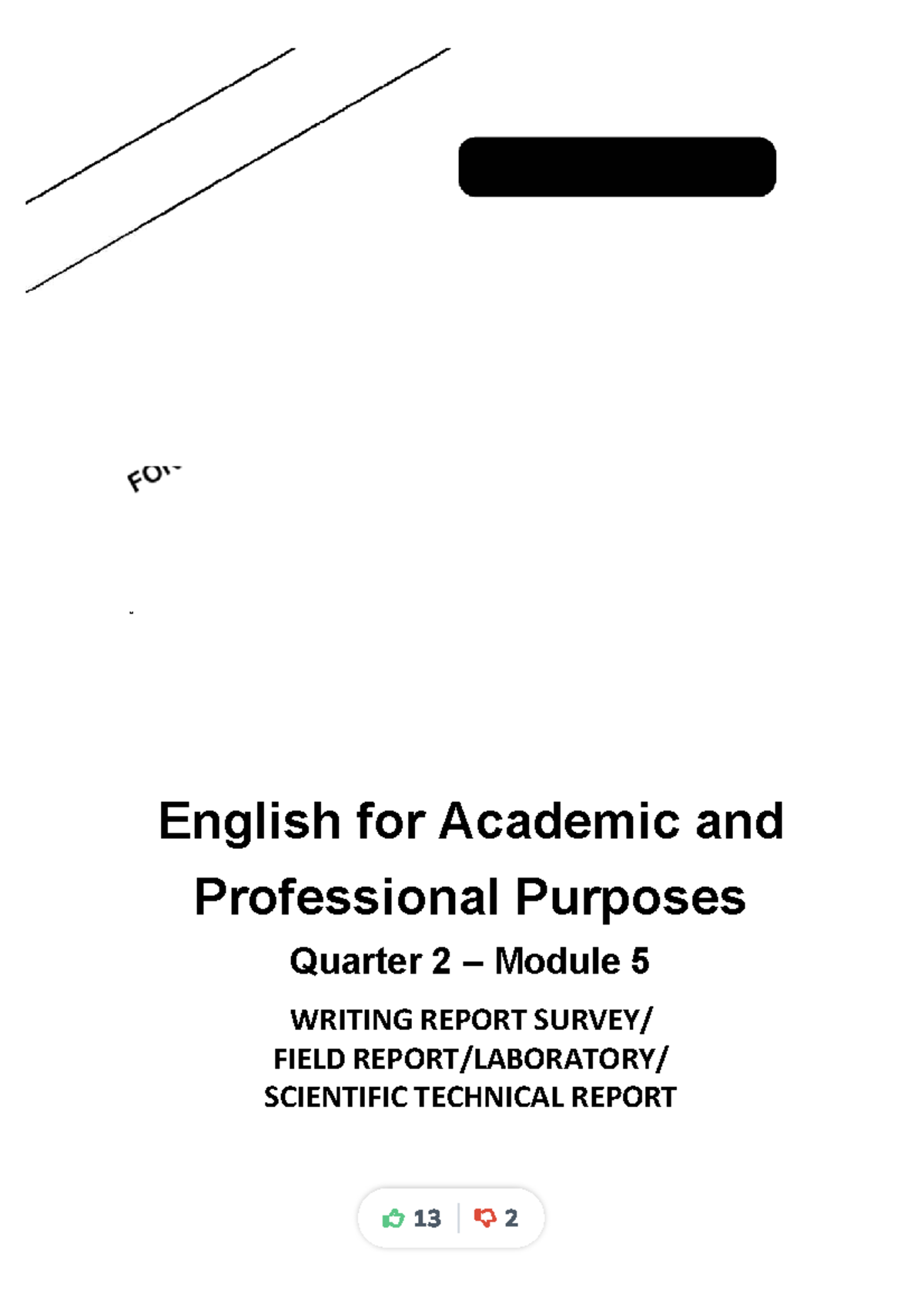 Dlstudocu - EAPP - English for Academic and Professional Purposes ...