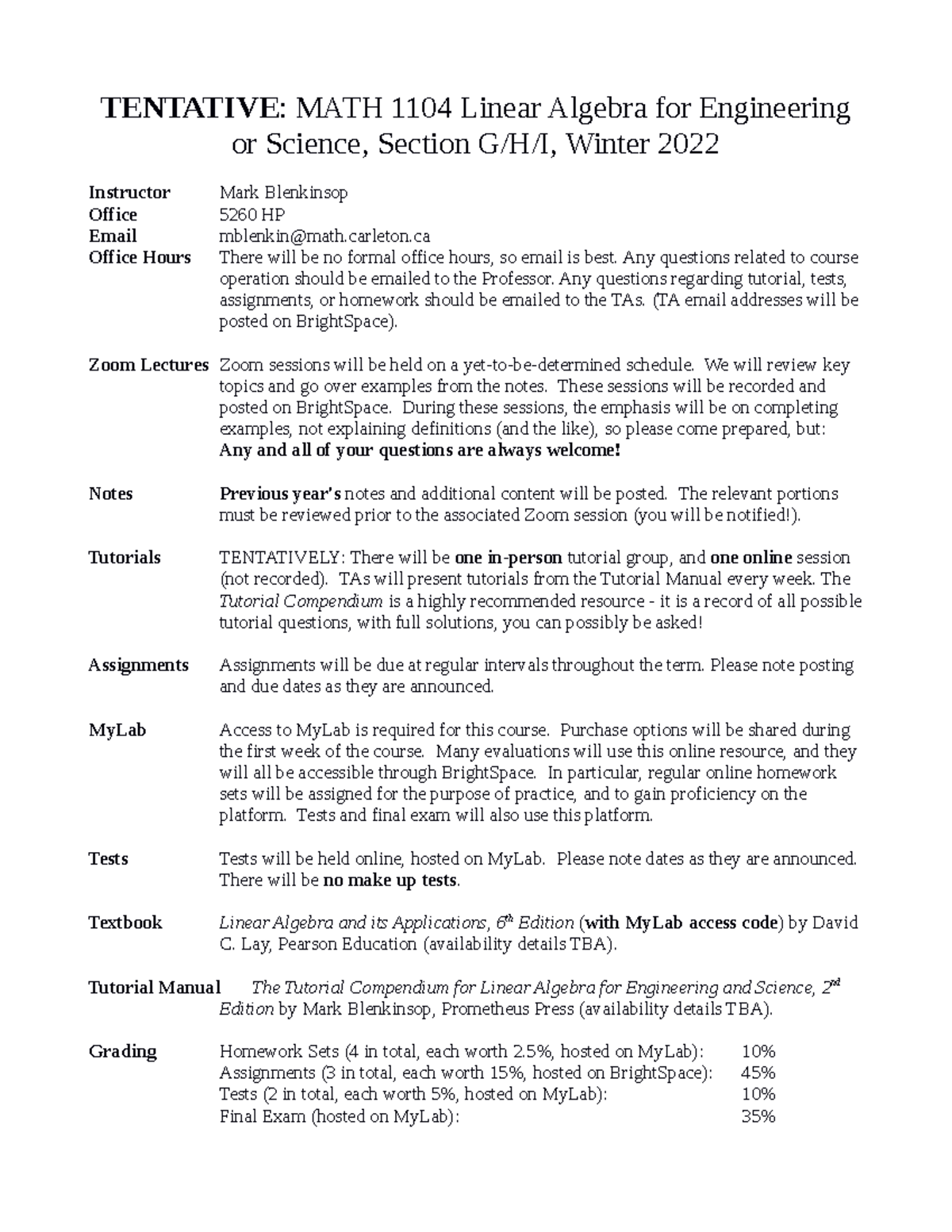 Tentative Outline For MATH 1104 GHI Winter 2022 TENTATIVE MATH tentative-outline-for-math-1104-ghi-winter-2022-tentative-math
