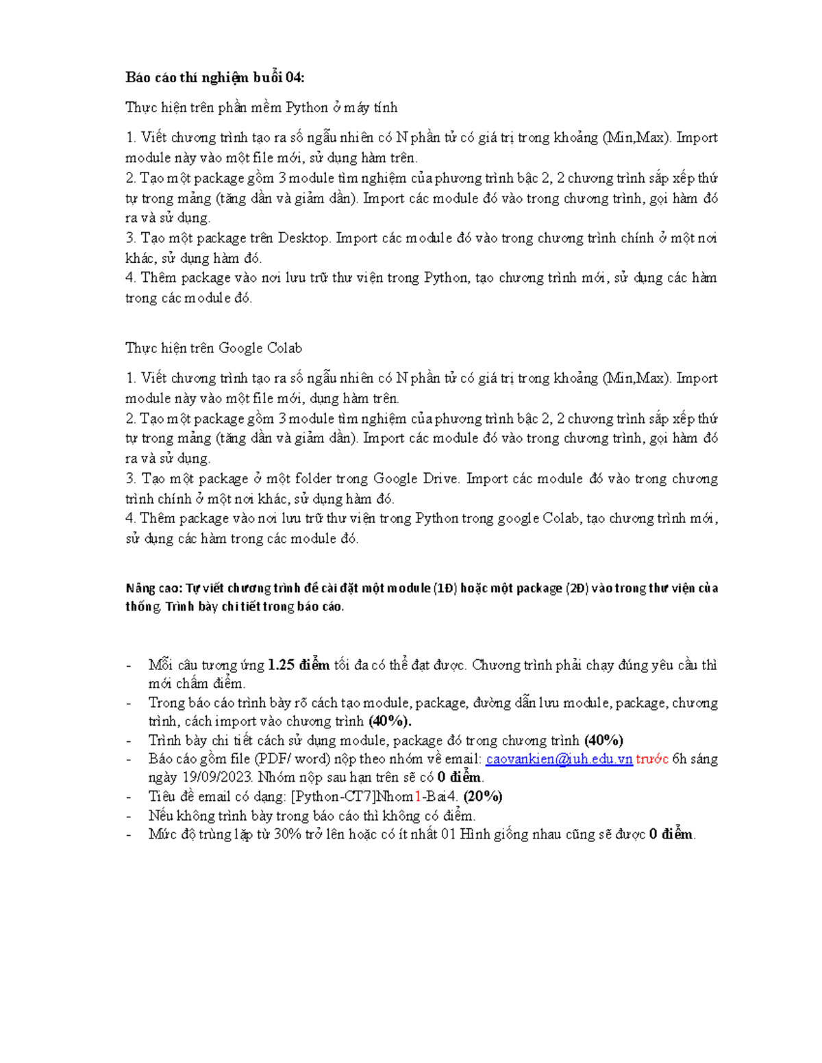 Python-4 - Bài tập buổi 4 ngôn ngữ Python - Báo cáo thí nghiệm buổi 04 ...