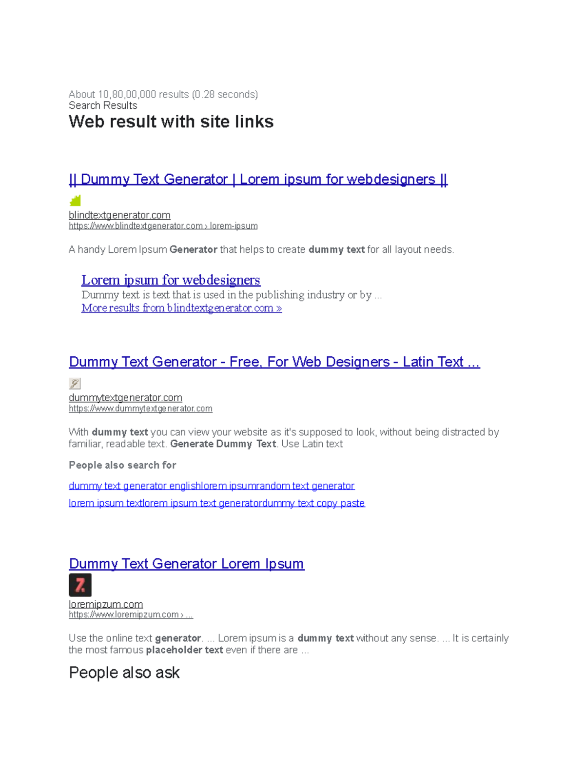 About 10 - About 10,80,00,000 results (0 seconds) Search Results Web ...