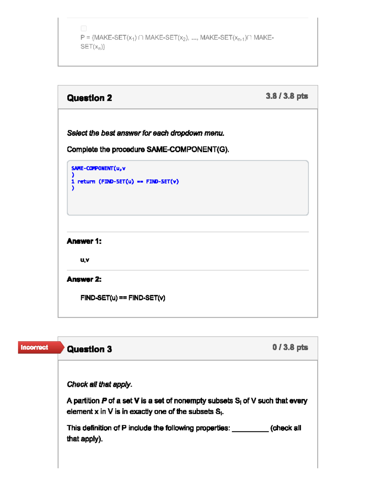 M10R1 - Disjointed sets practice - COMP 3270 - Studocu