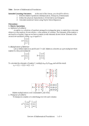 M4. Finding Roots of Equations - Title : Finding Roots of an Equation Intended Learning Outcomes ...