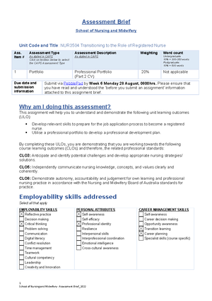 MH Health Assessment Booklet Final 1 - SCHOOL OF NURSING AND MIDWIFERY ...