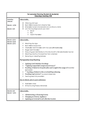 Chamberlain Level 3 Clinical Learning Evaluation - National Management ...