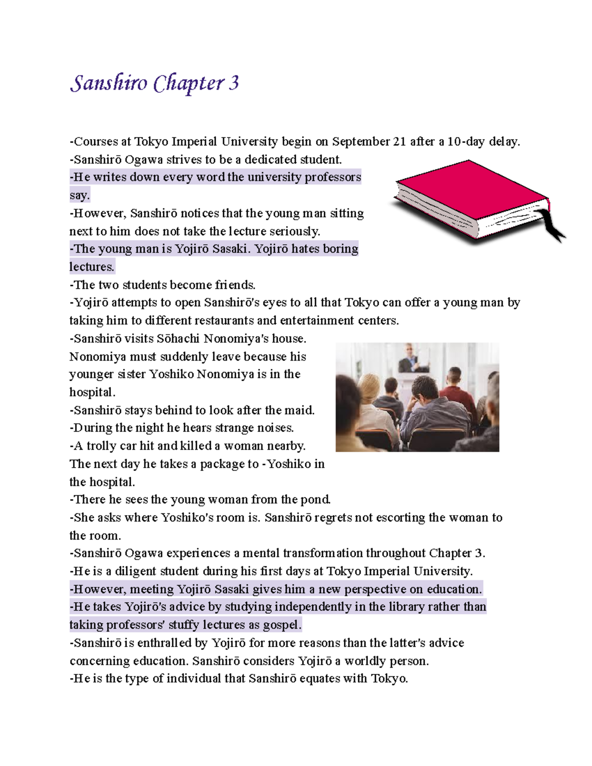 Sanshiro Chapter 3 - Back on the train for his third and final day of travel, Sanshirō ...