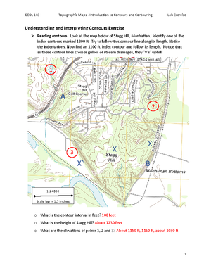 Lab 10 Exercise - Lab 10: Interpretation of Topographic Maps - Stream ...