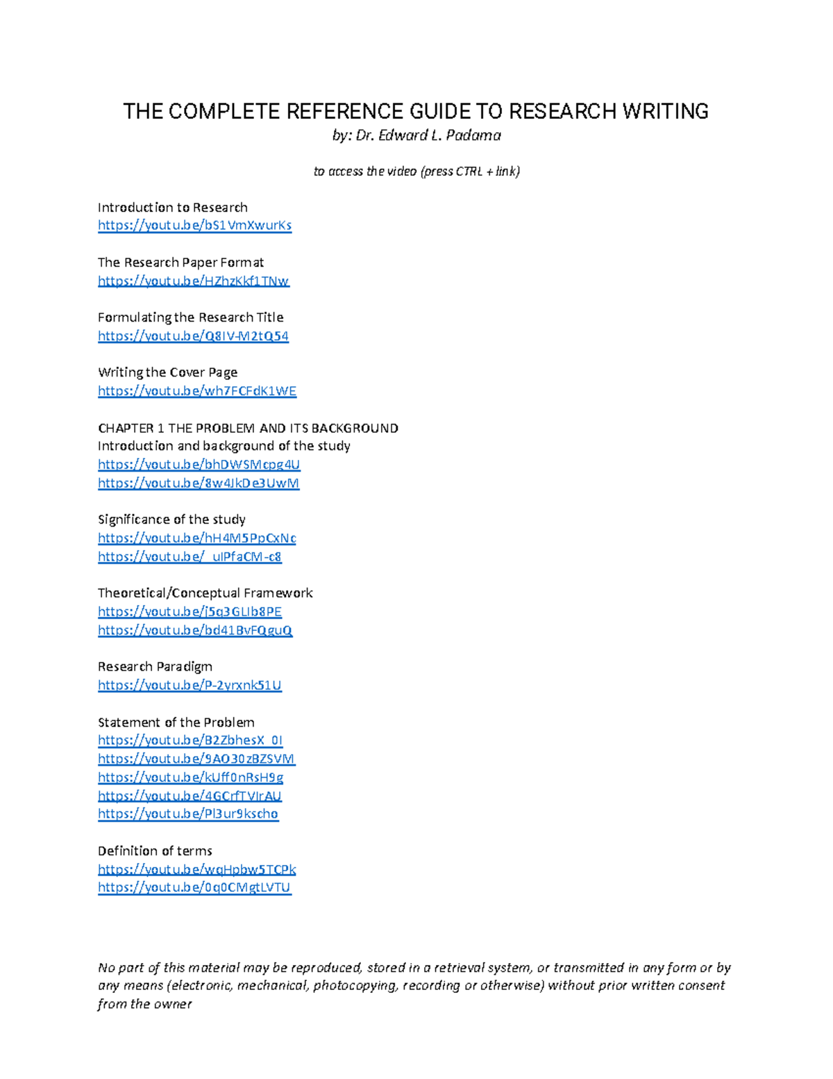 Complete Guide TO Research Writing - THE COMPLETE REFERENCE GUIDE TO ...