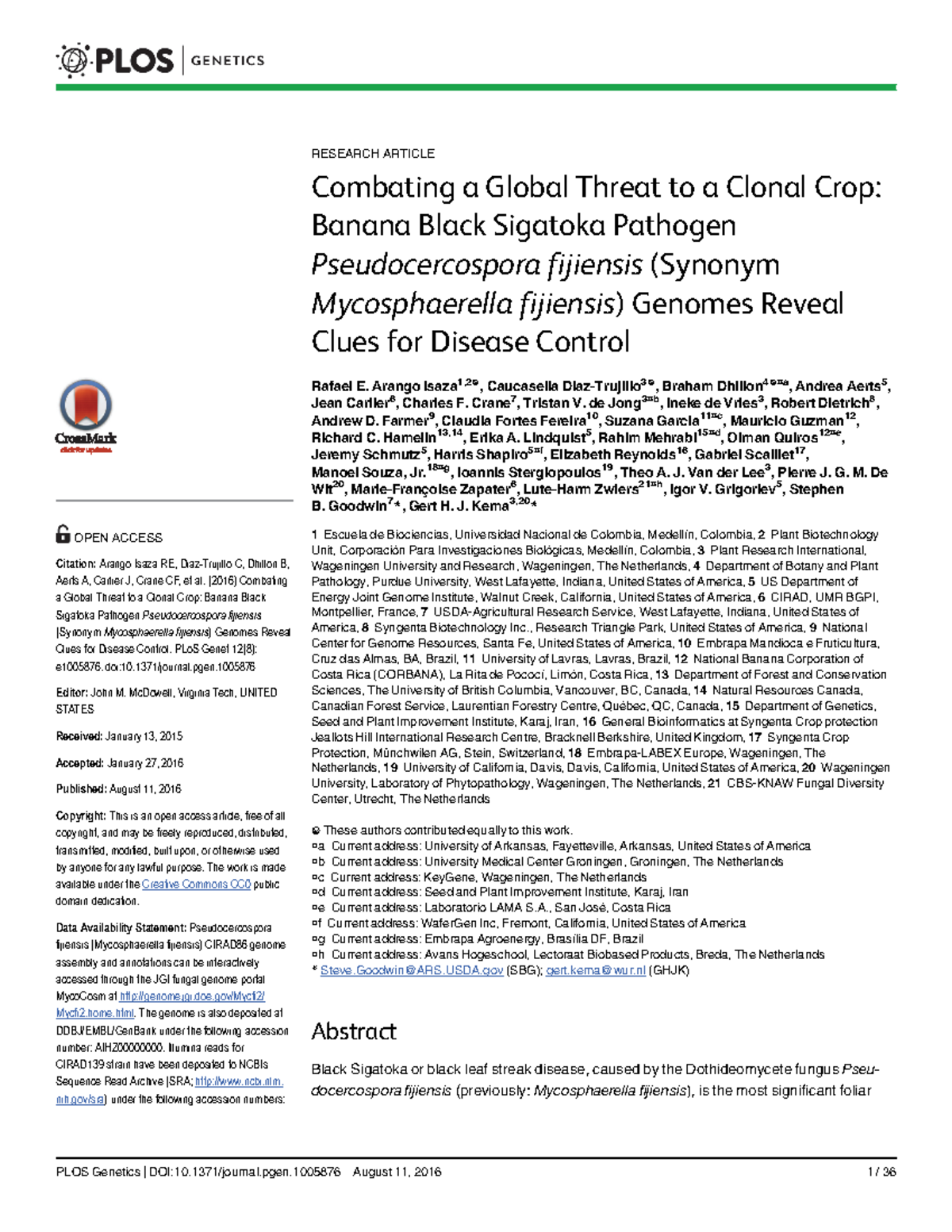 File - File - RESEARCH ARTICLE Combating a Global Threat to a Clonal ...