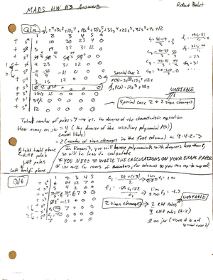 MADS Part 3 Notes 4 - (Notes 1) ( Frequency Response stordy state ...
