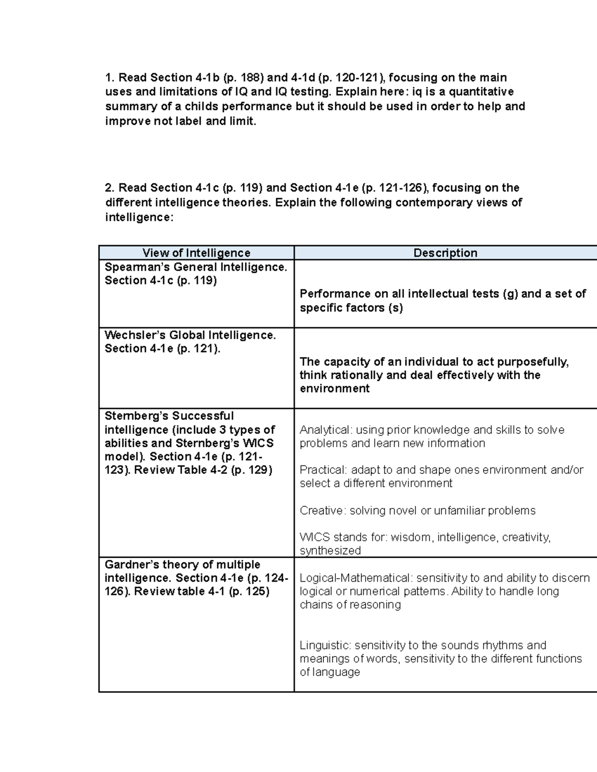 chapter 4 notes psych - Read Section 4-1b (p. 188) and 4-1d (p. 120-121 ...