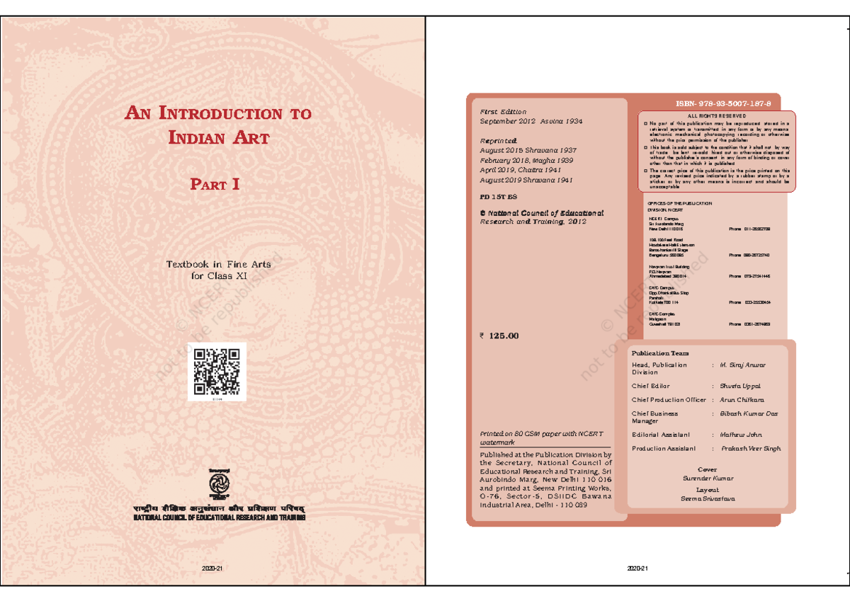 11th Art & Culture An Introduction to Indian Art - AN INTRODUCTION TO ...