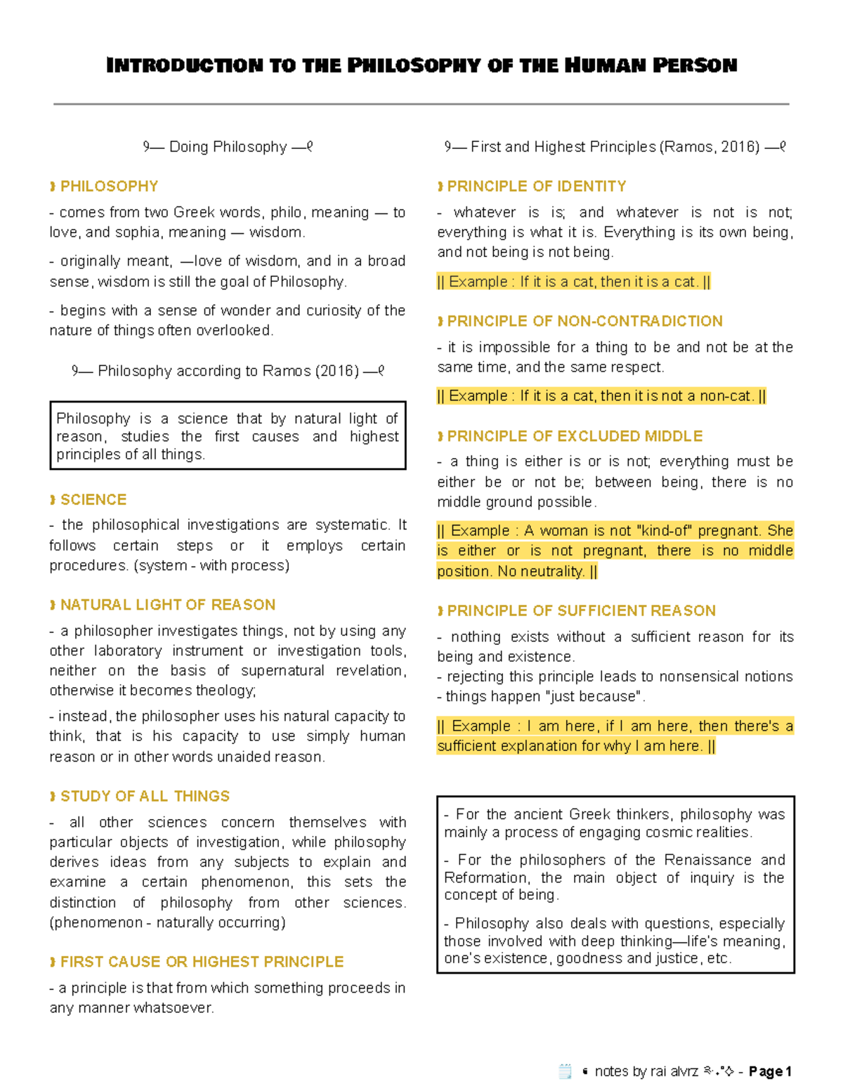 1qtrnotes-28-40 - ssss - Introduction to the Philosophy of the Human ...