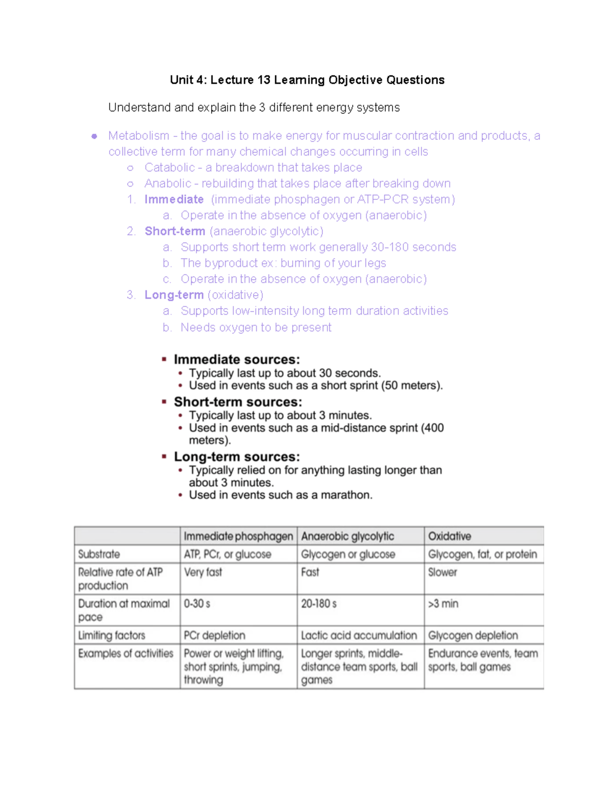 Unit 4 Lecture 13 - Uni 4: Lece 13 Leaning Objecie Qeion Understand and explain the 3 different ...
