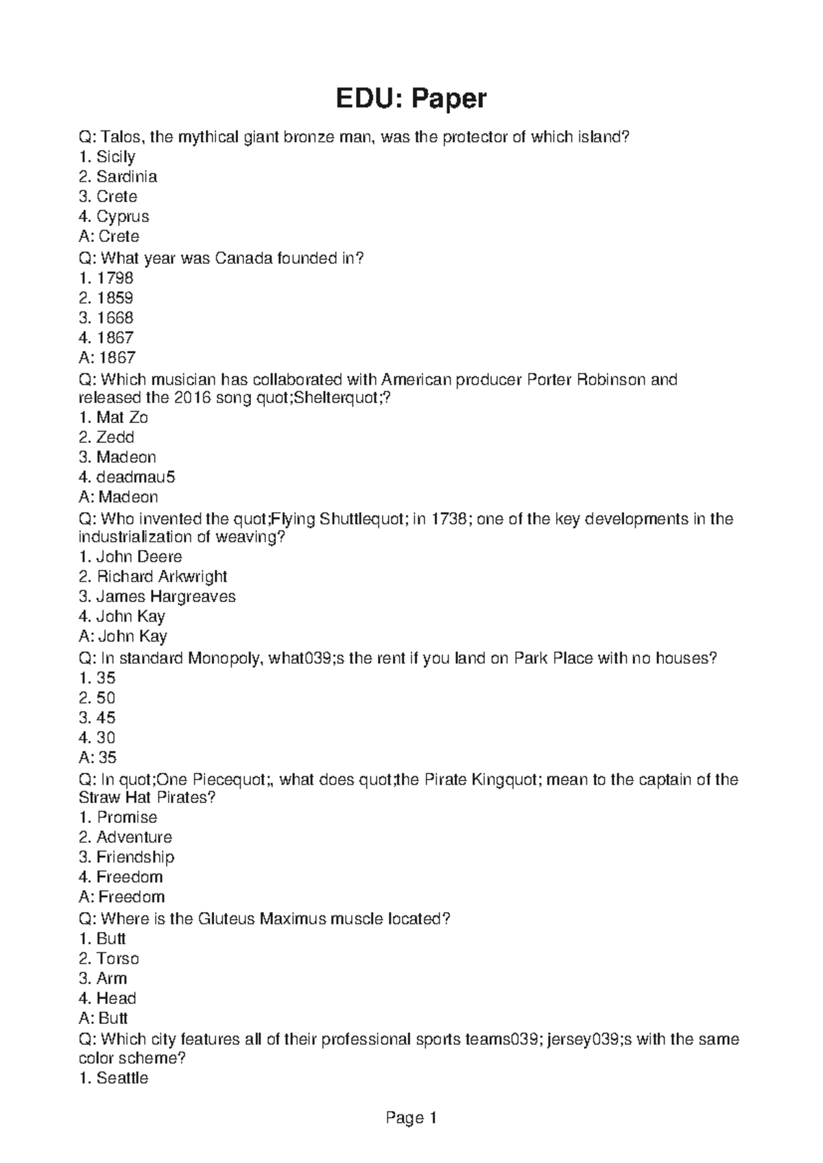 EDU141-Document-7 - EDU141-Document-7EDU141-Document-7EDU141-Document-7 - EDU: Paper Q: Talos ...