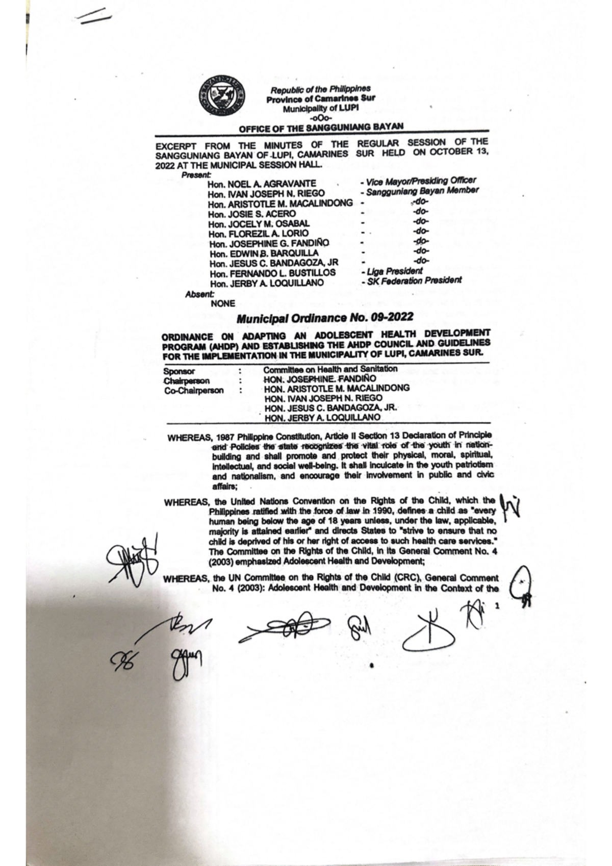 AHDP- Ordinance - Nursing - Studocu