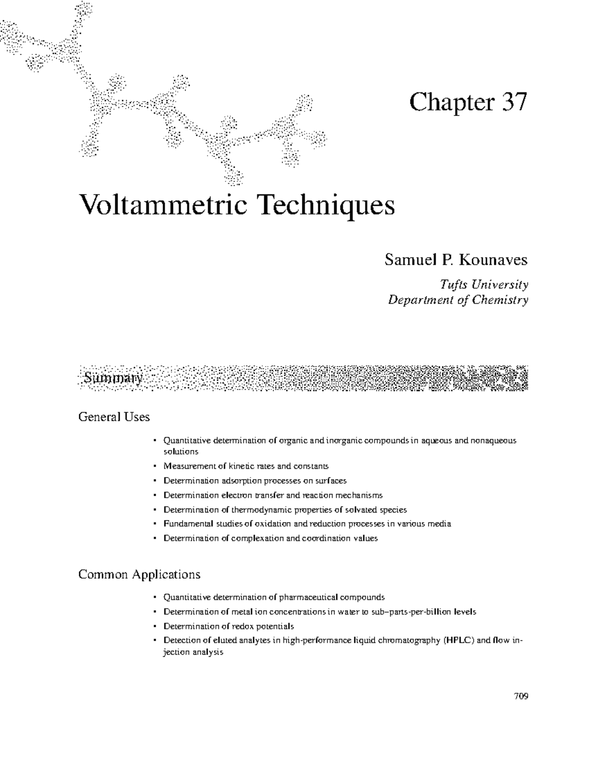 Voltammetric Methods - ####### 709 Chapter 37 Voltammetric Techniques ...