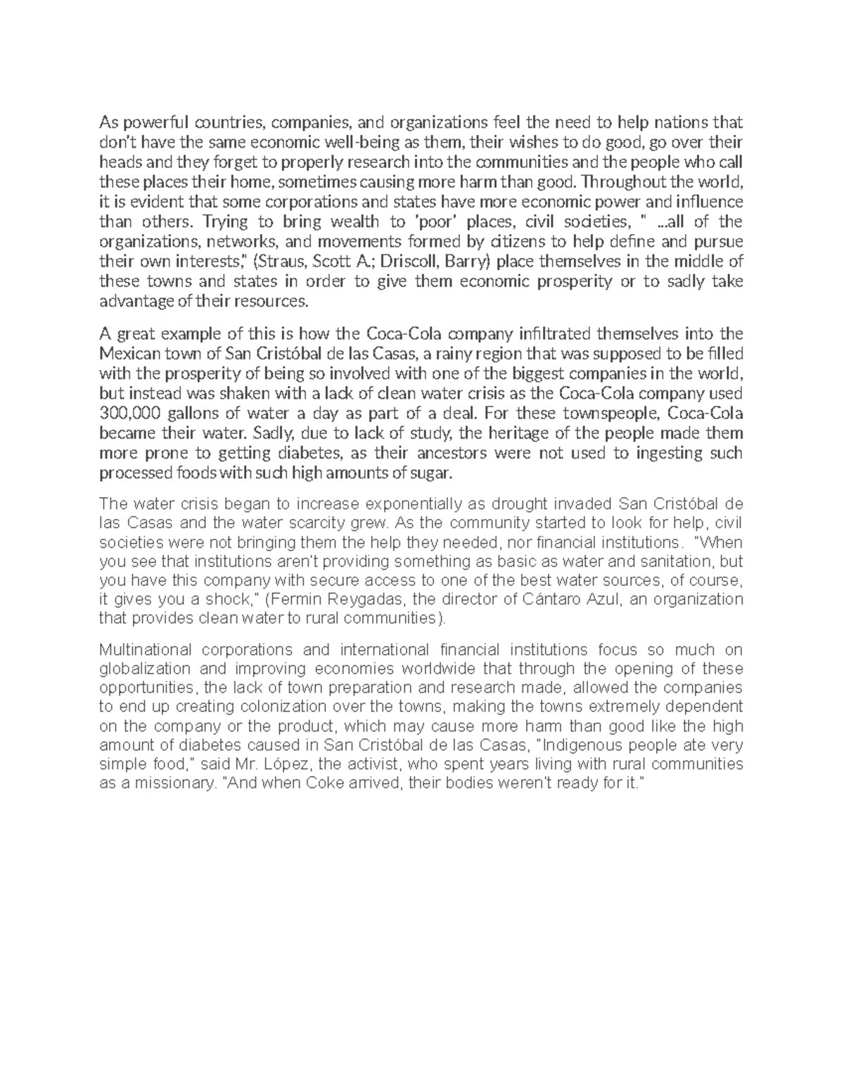 Reflection module 3 - As powerful countries, companies, and ...