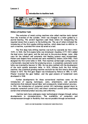 Module 4 Lesson 1 to 2 - Lesson 1 Hot-Forming Techniques Hot forming ...