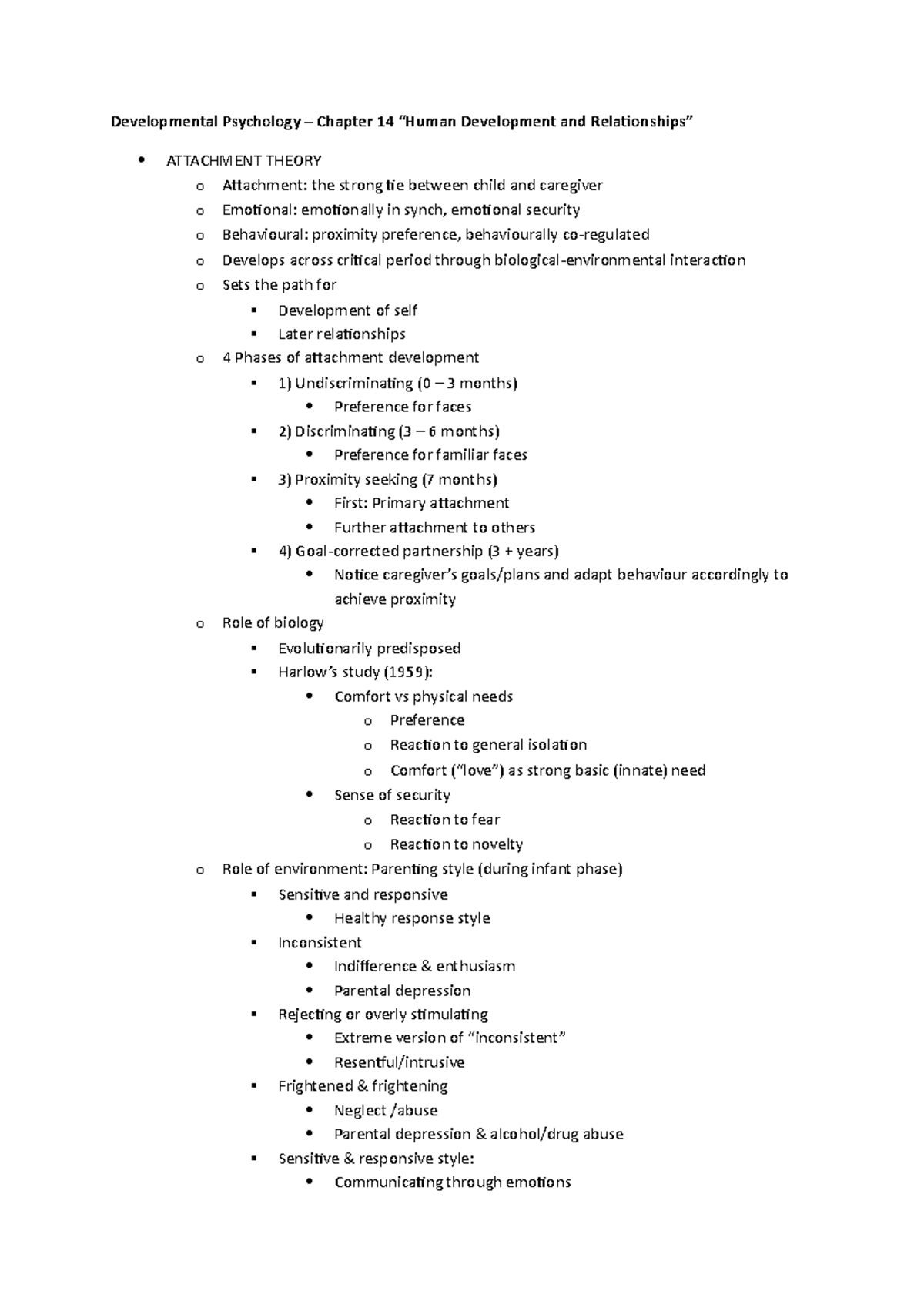 Chapter 14 - Human Development and Relationships - Developmental ...