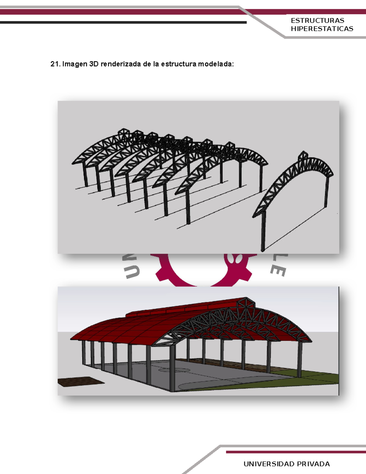 Render - Estructuras Hiperestáticas - ESTRUCTURAS HIPERESTATICAS UNIVERSIDAD PRIVADA 21. Imagen ...