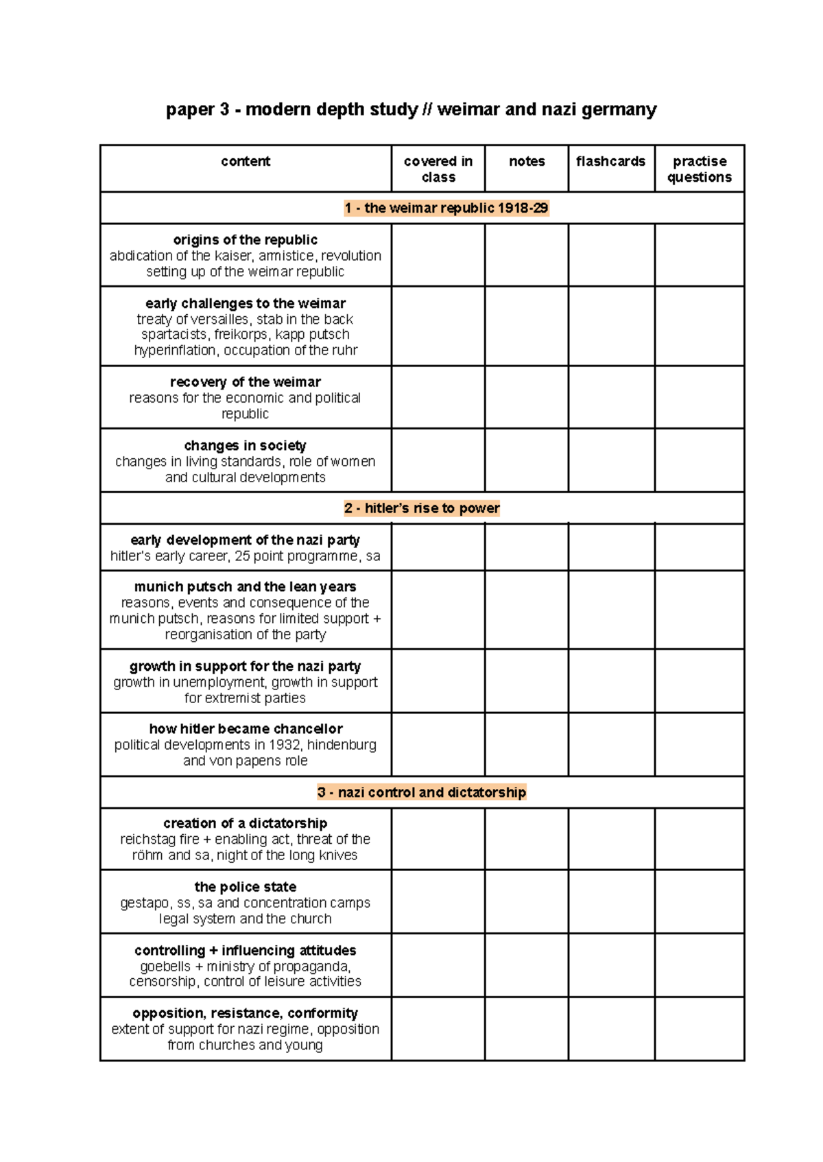 Paper 3 - modern depth study weimar and nazi germany - paper 3 - modern ...