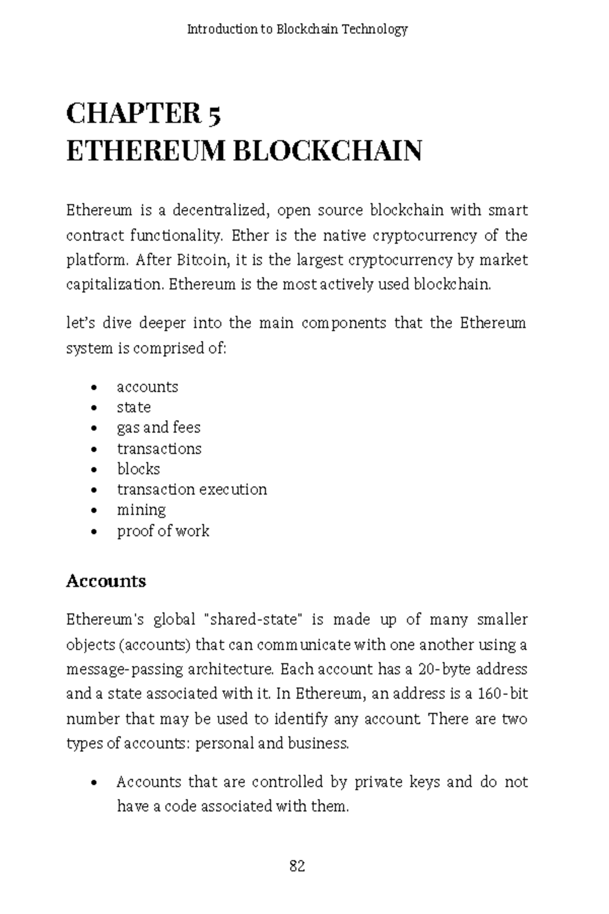 Ethereum Blockchain - CHAPTER 5 ETHEREUM BLOCKCHAIN Ethereum is a ...