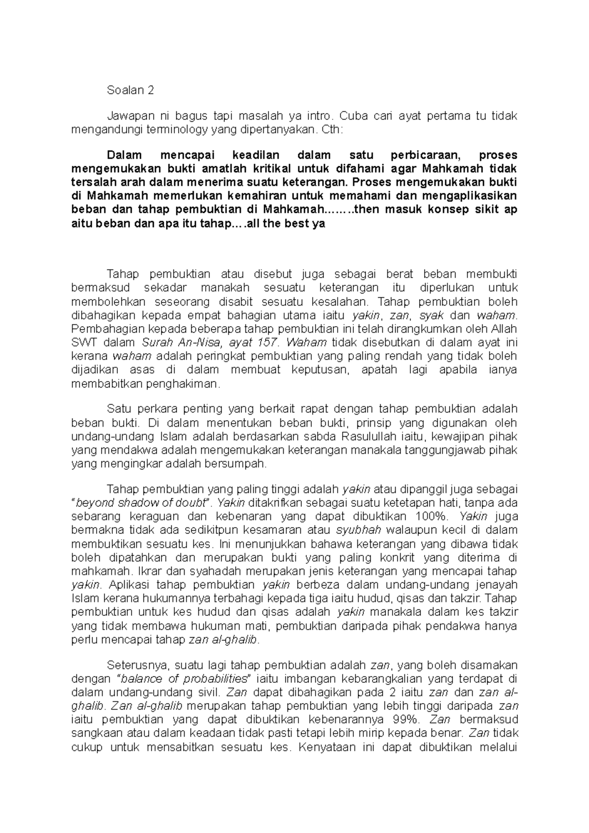 Skema jawapan 2 quiz - Tutorial Question - Soalan 2 Jawapan ni bagus ...