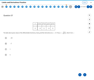 Assignment name Practice MC Question 5 - Math - Question 4 The graph of ...