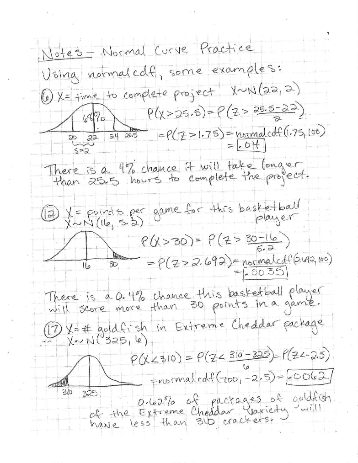 Normal curve practice Notes 1 - Studocu