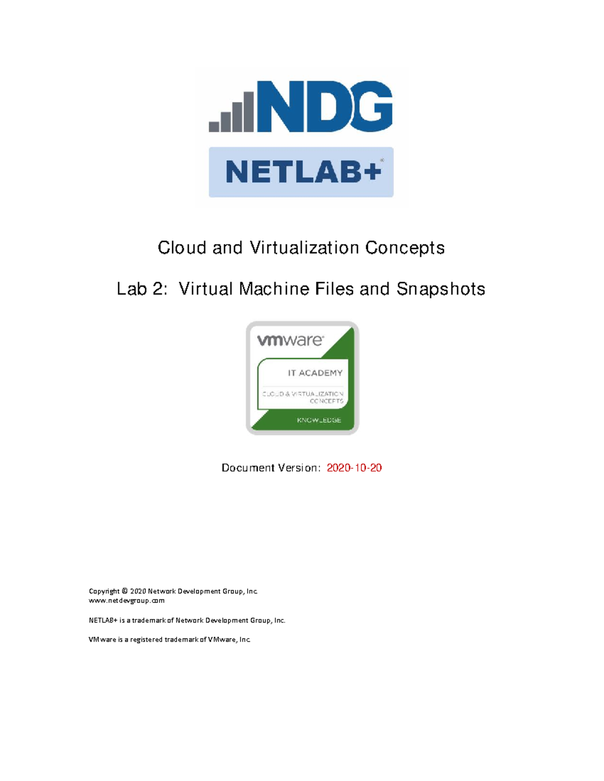 VMware CVC Lab 02 - .meet patel - Cloud and Virtualization Concepts Lab 2: Virtual Machine Files ...