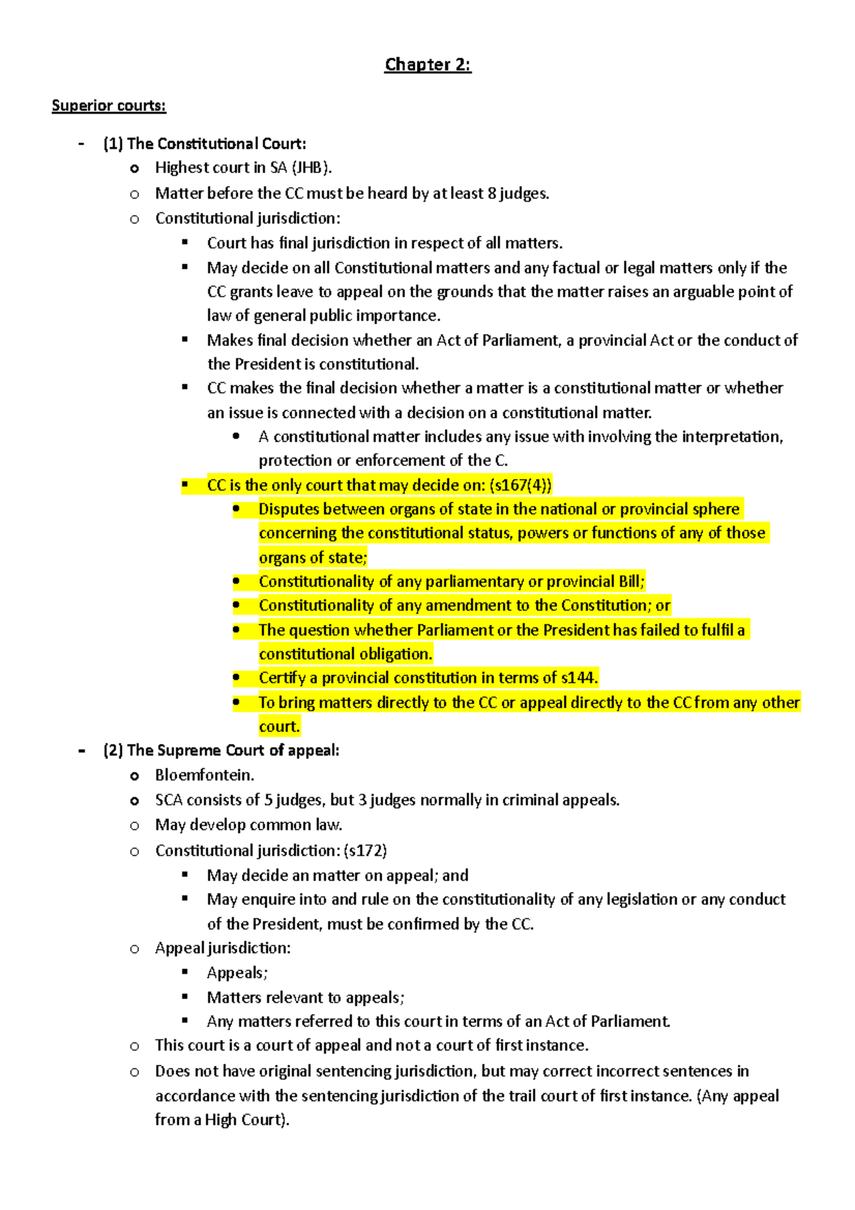 Chapter 2 - Lecture notes on criminal procedure taken from the criminal ...