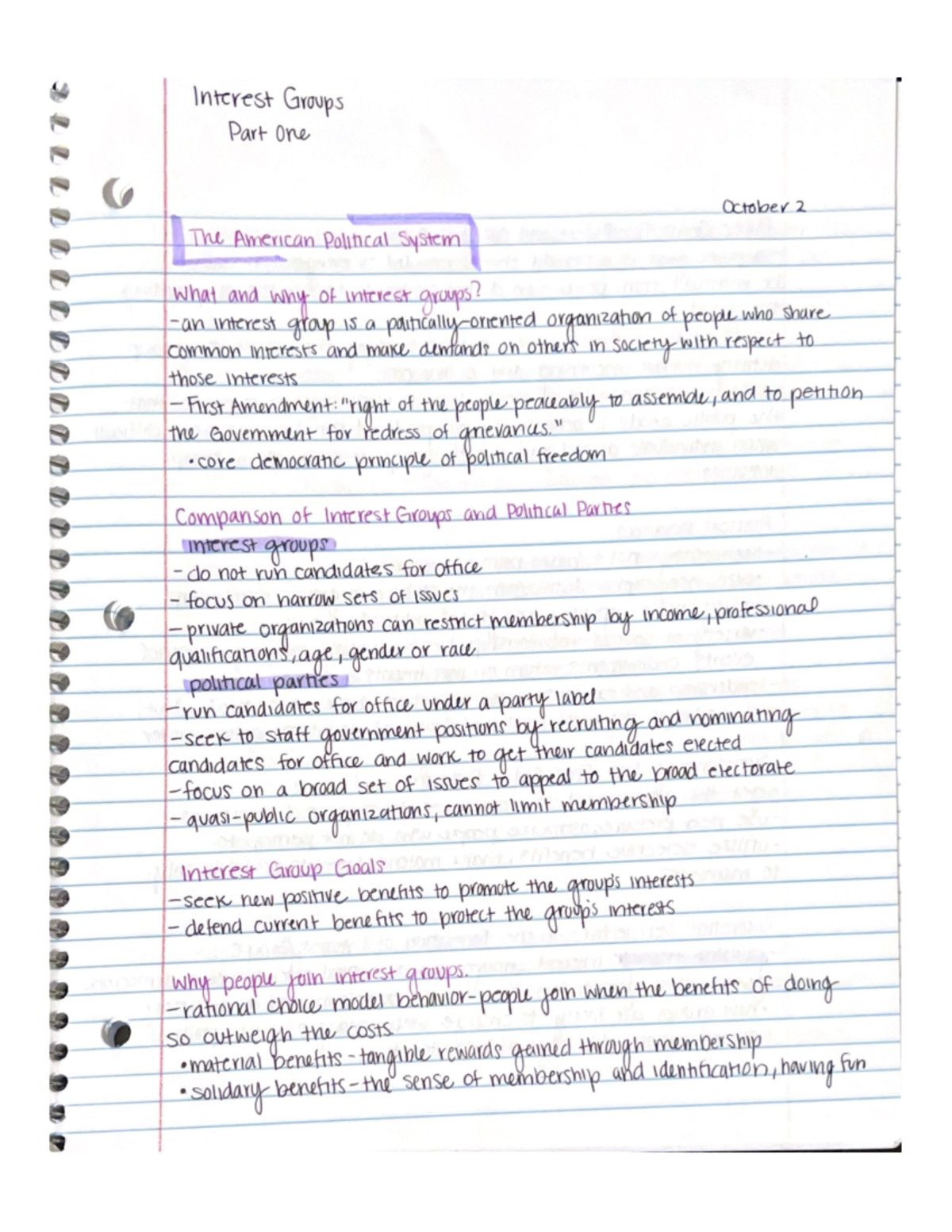 Chapter 6 Notes - PSCI 100 - CSUSM - Studocu