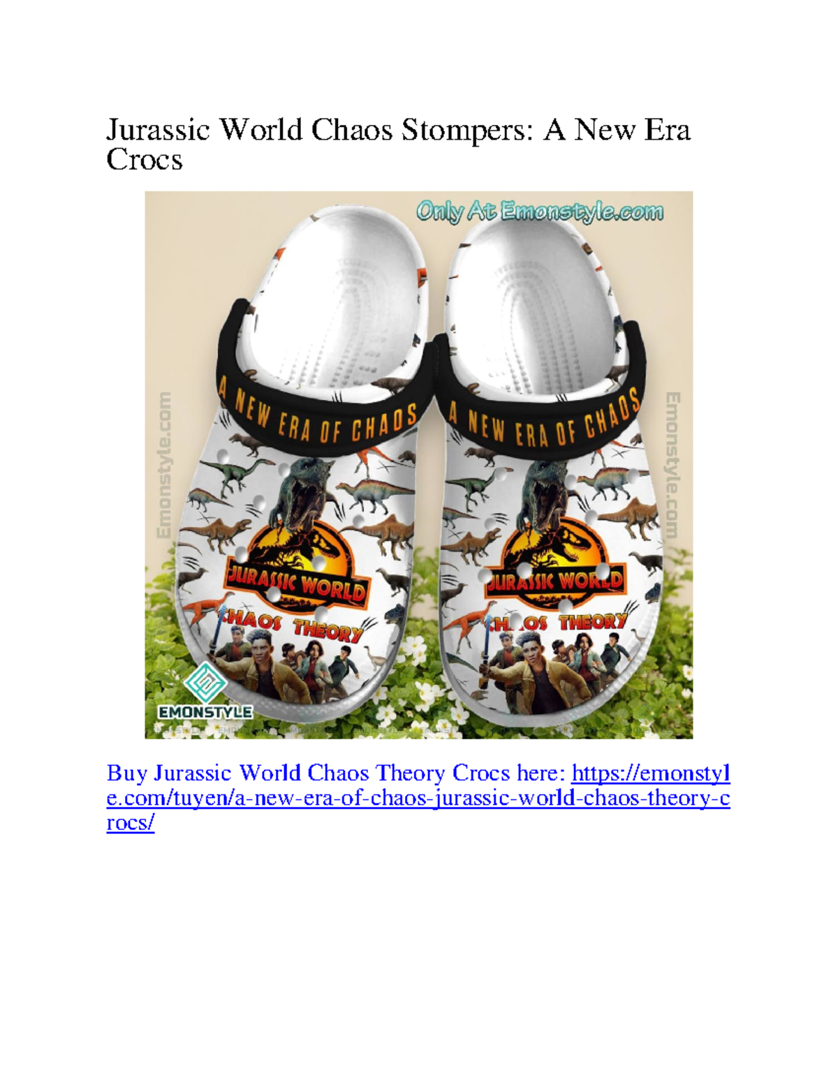 Jurassic World Chaos Stompers: A New Era Crocs - IBUS 300 - Jurassic ...