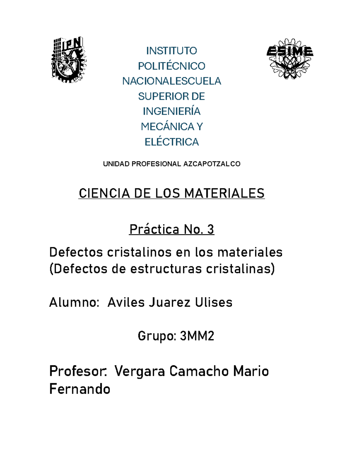 Practica-3-ciencia de los materiales Defectos cristalinos en los ...