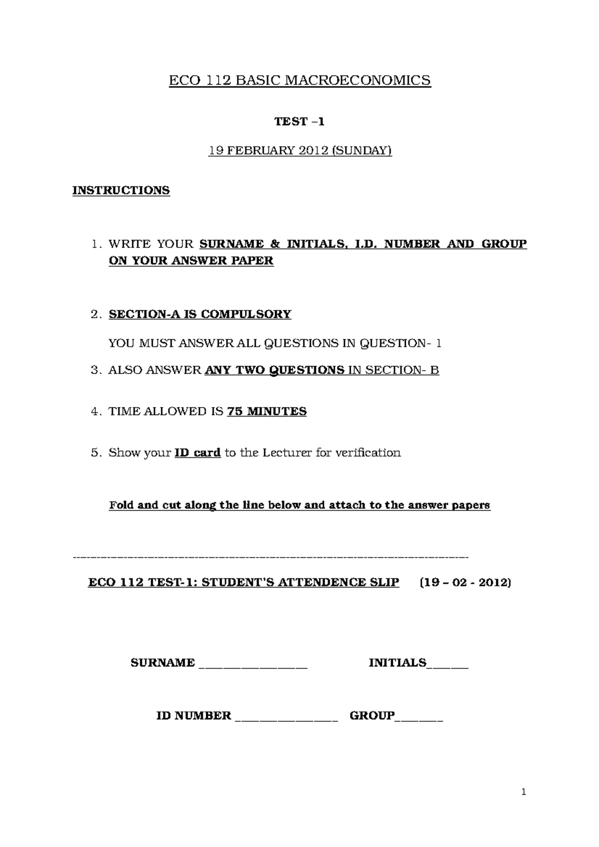ECO 112- Test-1 - solutions 2011-12B - ECO 112 BASIC MACROECONOMICS ...