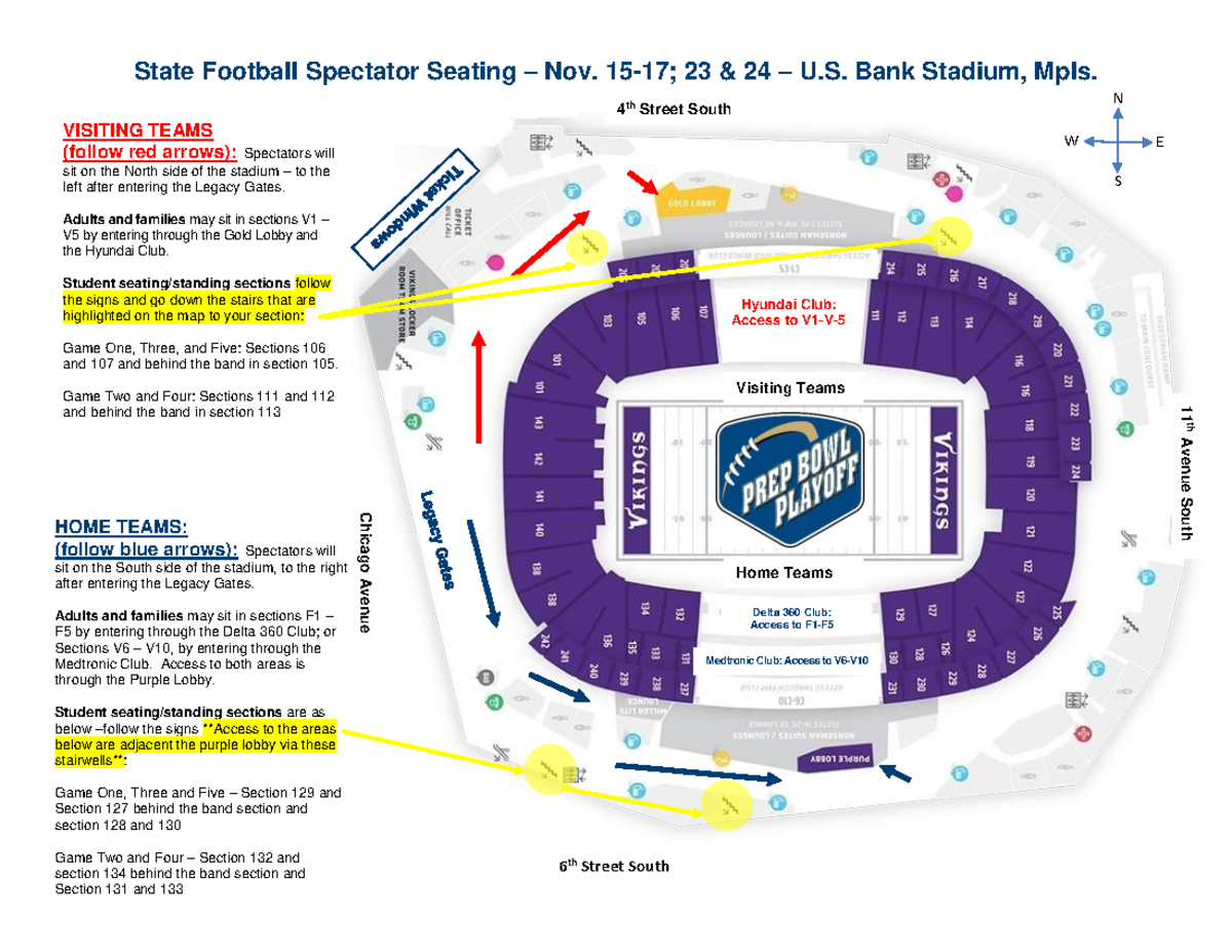 FB Map For Spectator Seating - State Football Spectator Seating – Nov ...