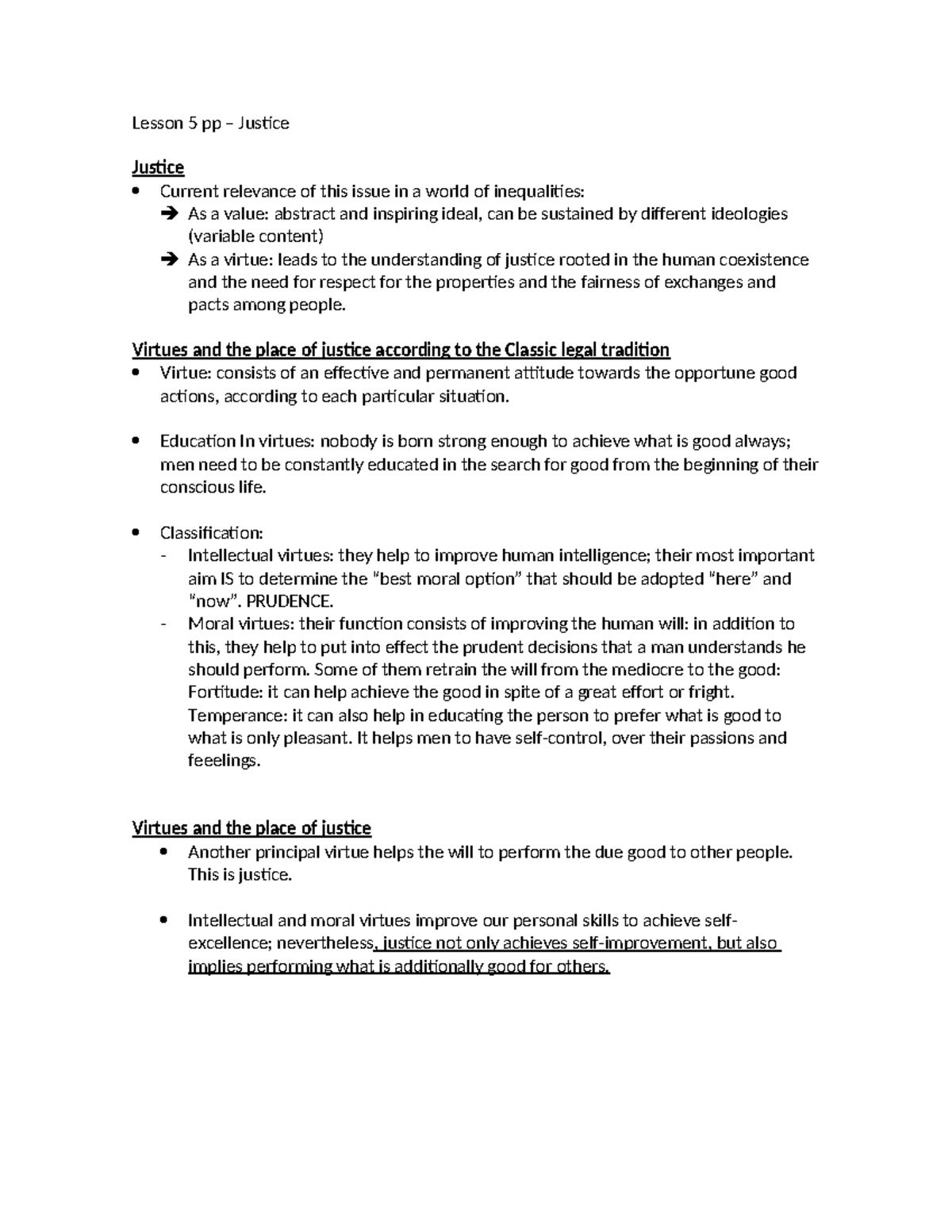 Lesson 5 pp - Profesor: Patricia - Lesson 5 pp – Justice Justice ...