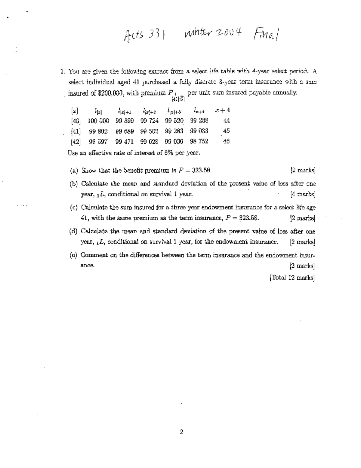 Old exams and solutions - ☎ ☛ ☞ ★ ☎ - Studocu