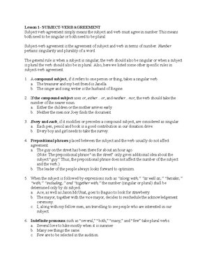 Lesson 5 - Identifying Errors - Lesson 5- IDENTIFYING SENTENCE ERRORS ...