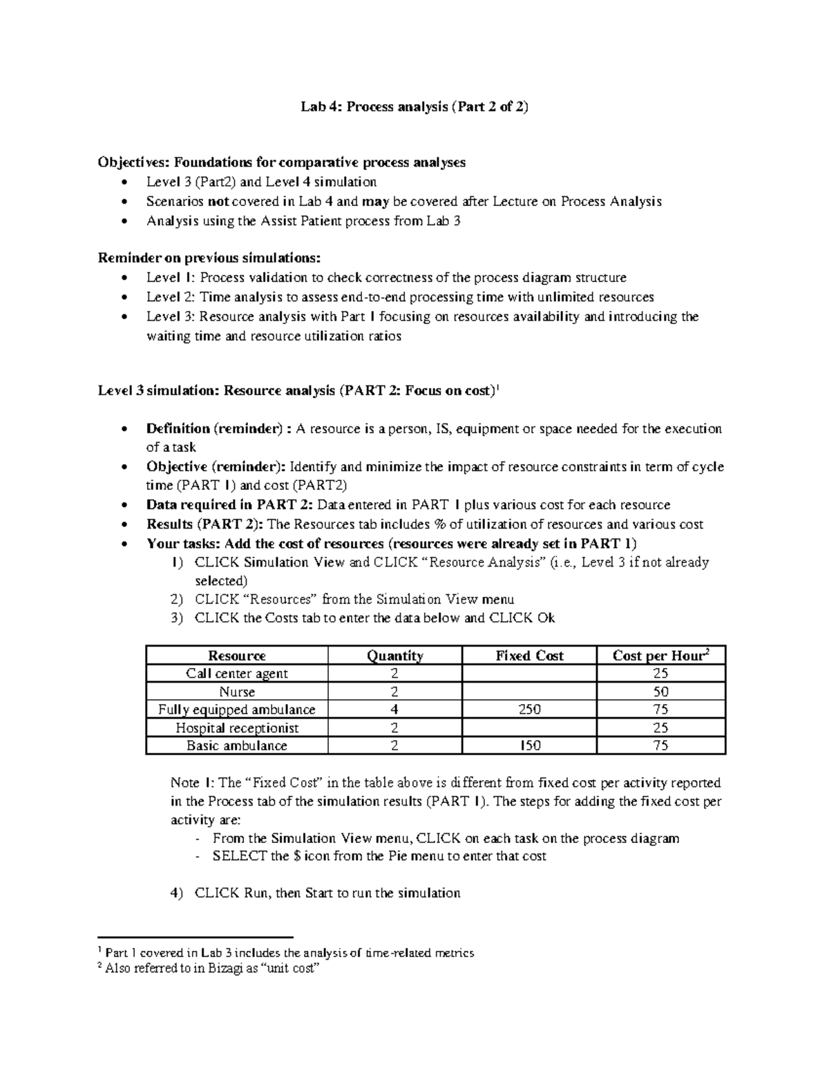 Lab 4 - 4030Topic 4 Templates Revised - Lab 4 : Process analysis (Part ...