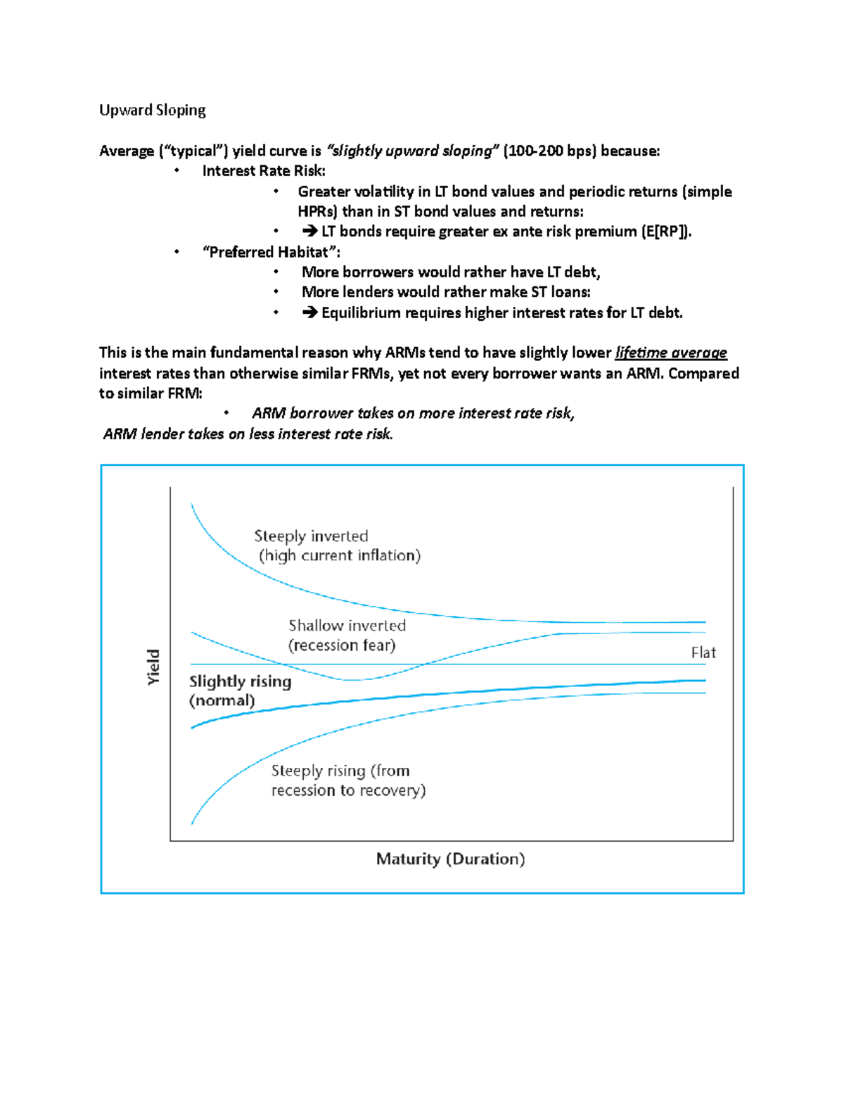 FIN 670 Upward Sloping - Lecture notes 44 - Upward Sloping Average ...