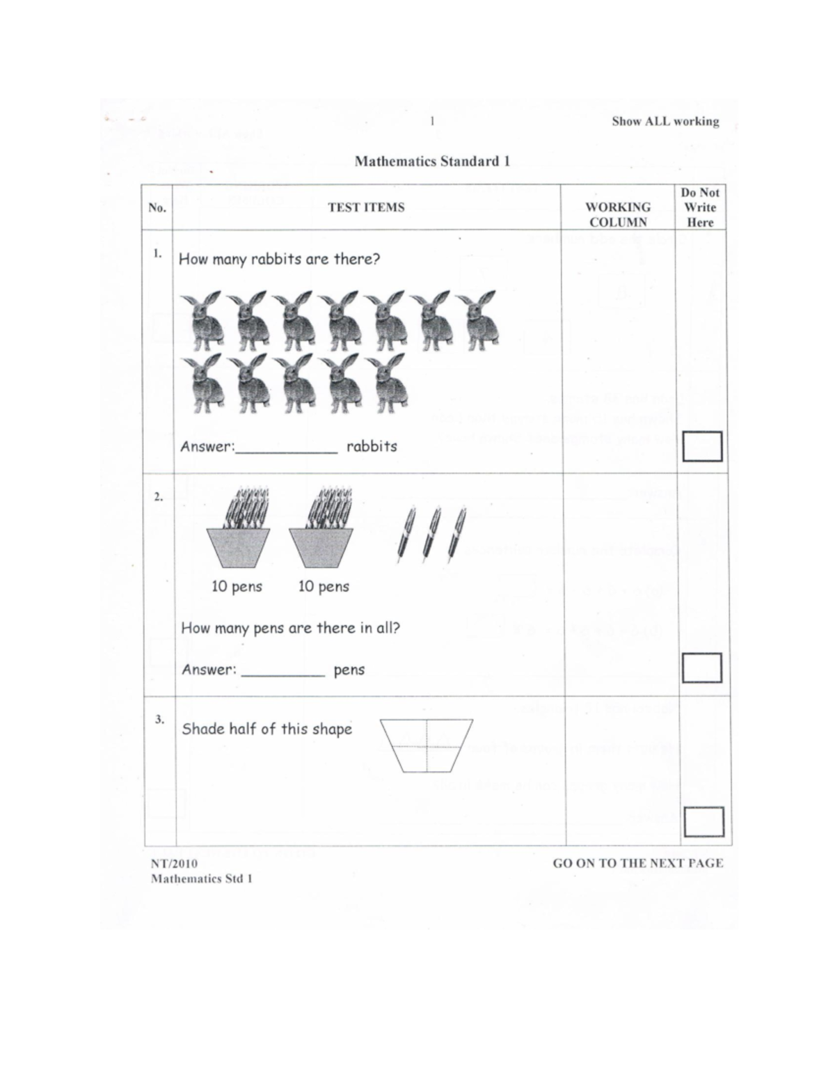 2010 mathematics standard 1 - English for Academic - Studocu