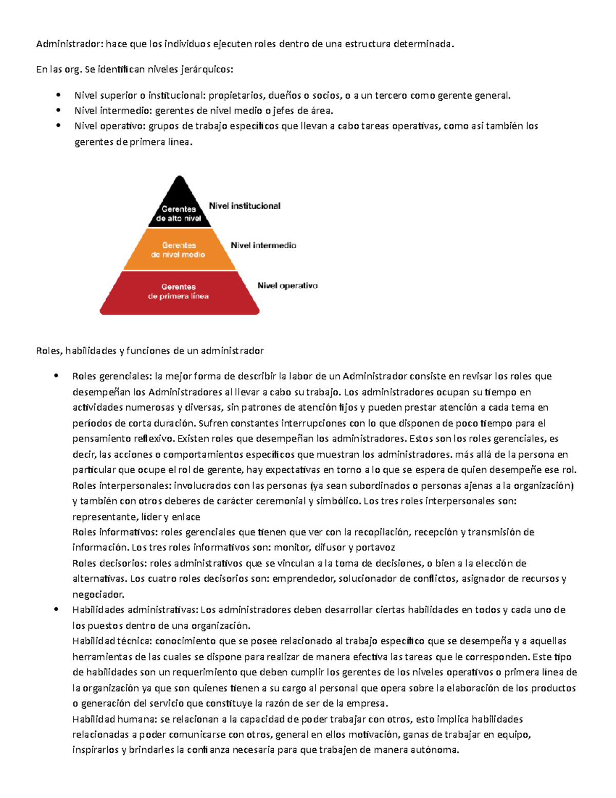 Administracion - resumen adm - Administrador: hace que los individuos ...