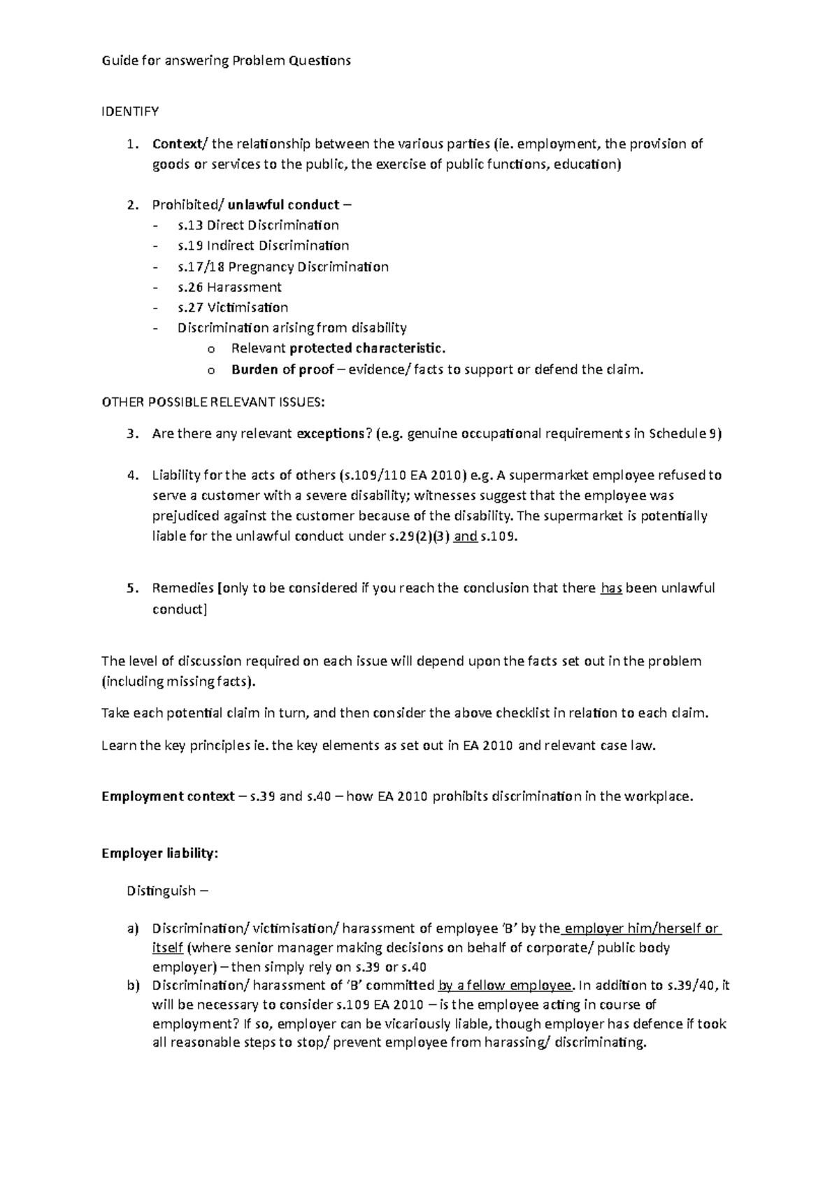 S3 Guide to answer Problem Questions - Guide for answering Problem ...