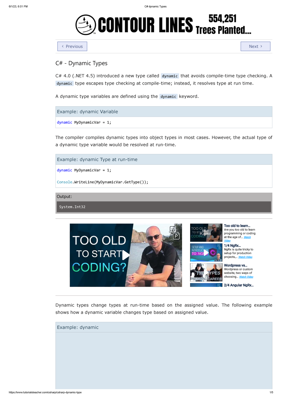 15 C Dynamic Types Good C Dynamic Types C 4 4 Introduced A New Type Called